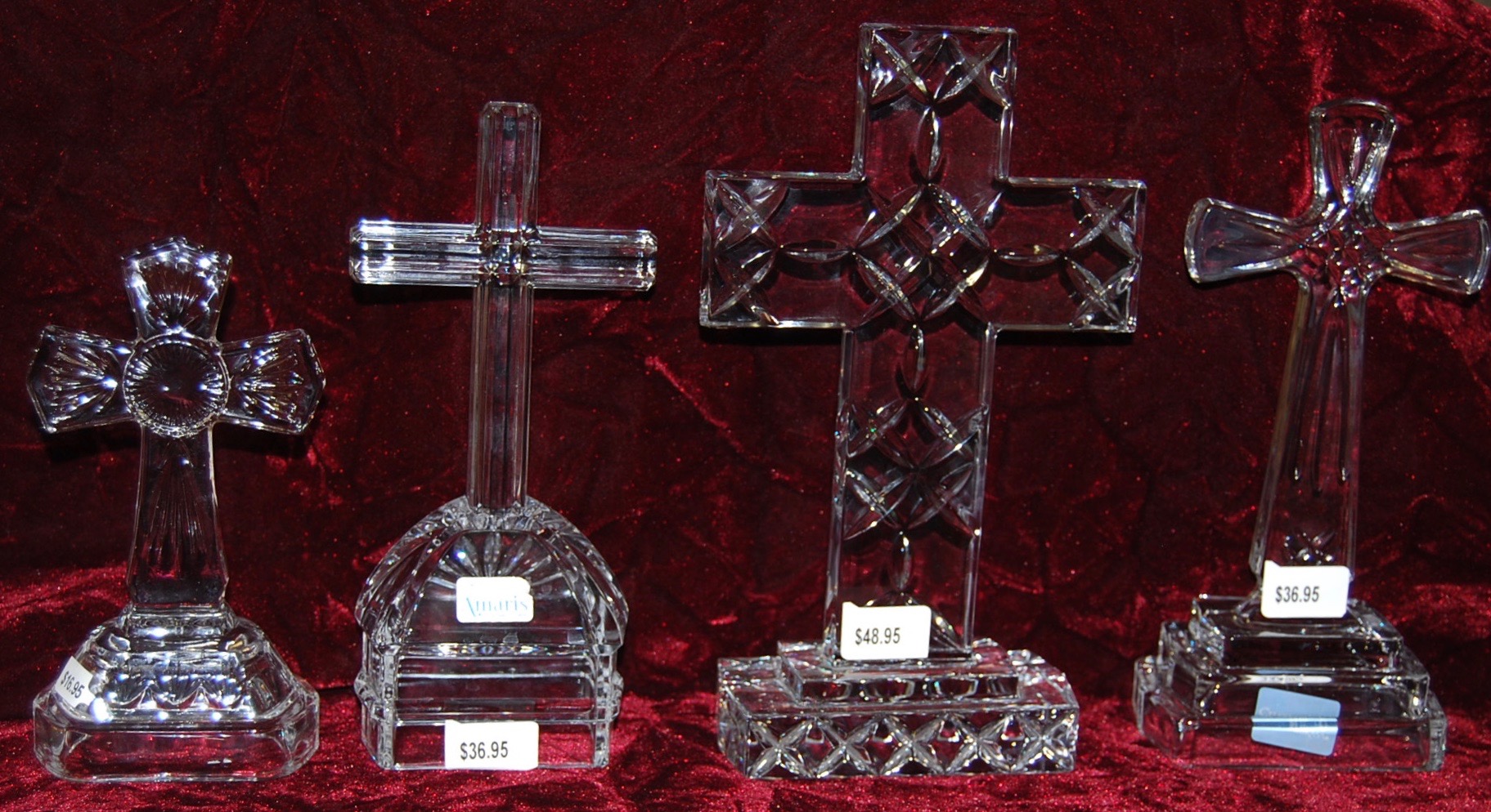 Personalized Engraved Crystal Crosses